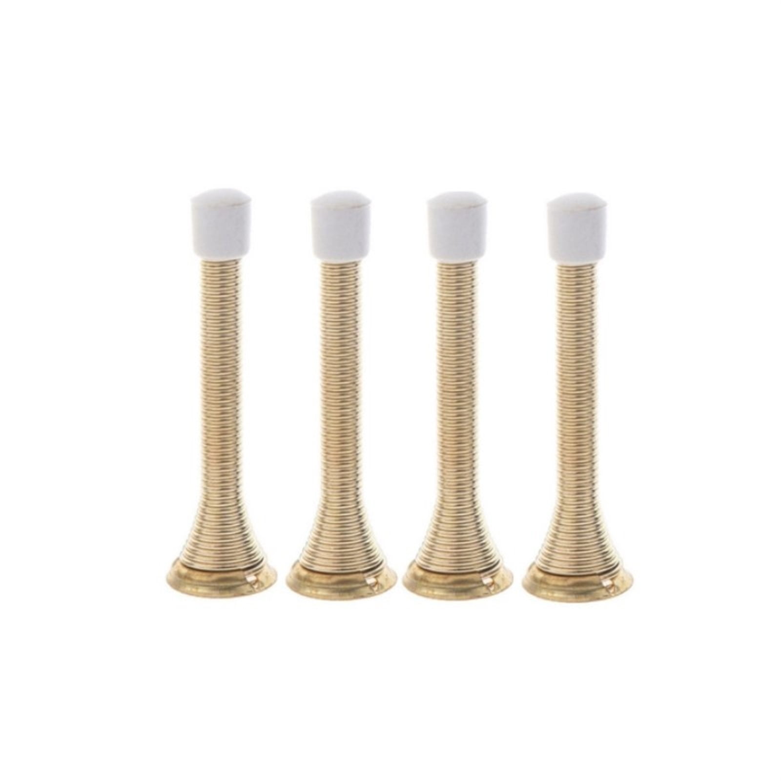 4 Pack Spring Innovative Door Stopper, 3-1/3" Flexible Spring Door ...