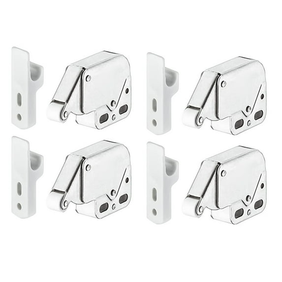 4-Pack Spring Loaded Push Catch Latch for Easy Cabinet Door Operation ...