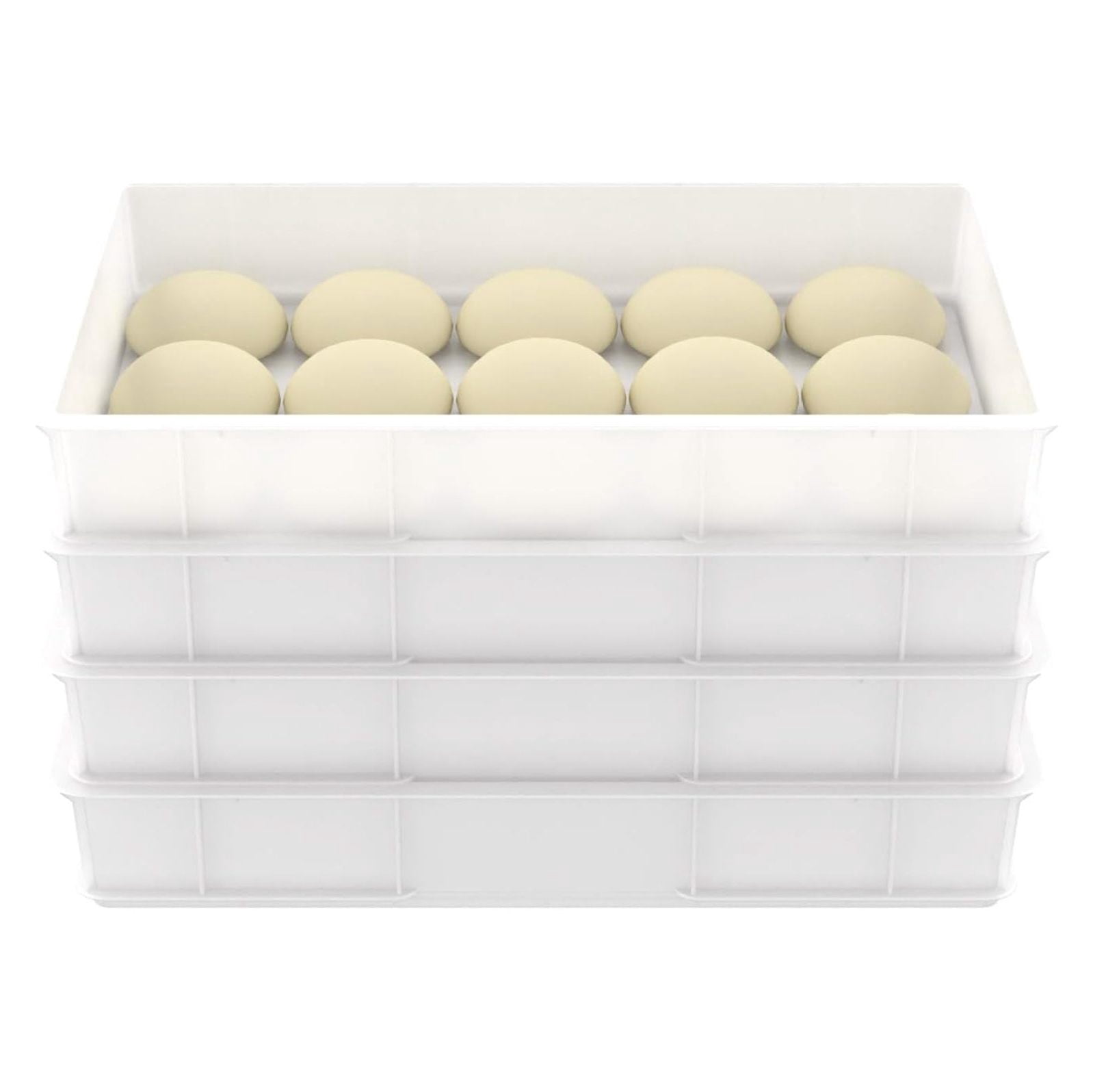 4 Pack Stackable Dough Proofing Box, Plastic Pizza Dough Proofing Tray ...