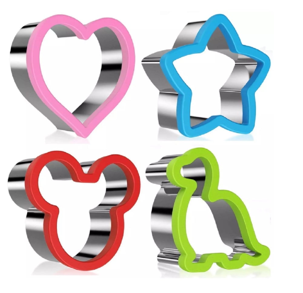 4-Pack Stainless Steel Cookie & Biscuit Cutter Set – Versatile Pastry ...