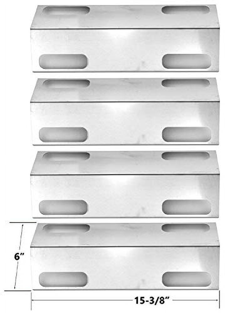 4 Pack Stainless Steel Replacement Heat Plate for Ducane 3000D, Affinity 3000 Series, 3073101 ...