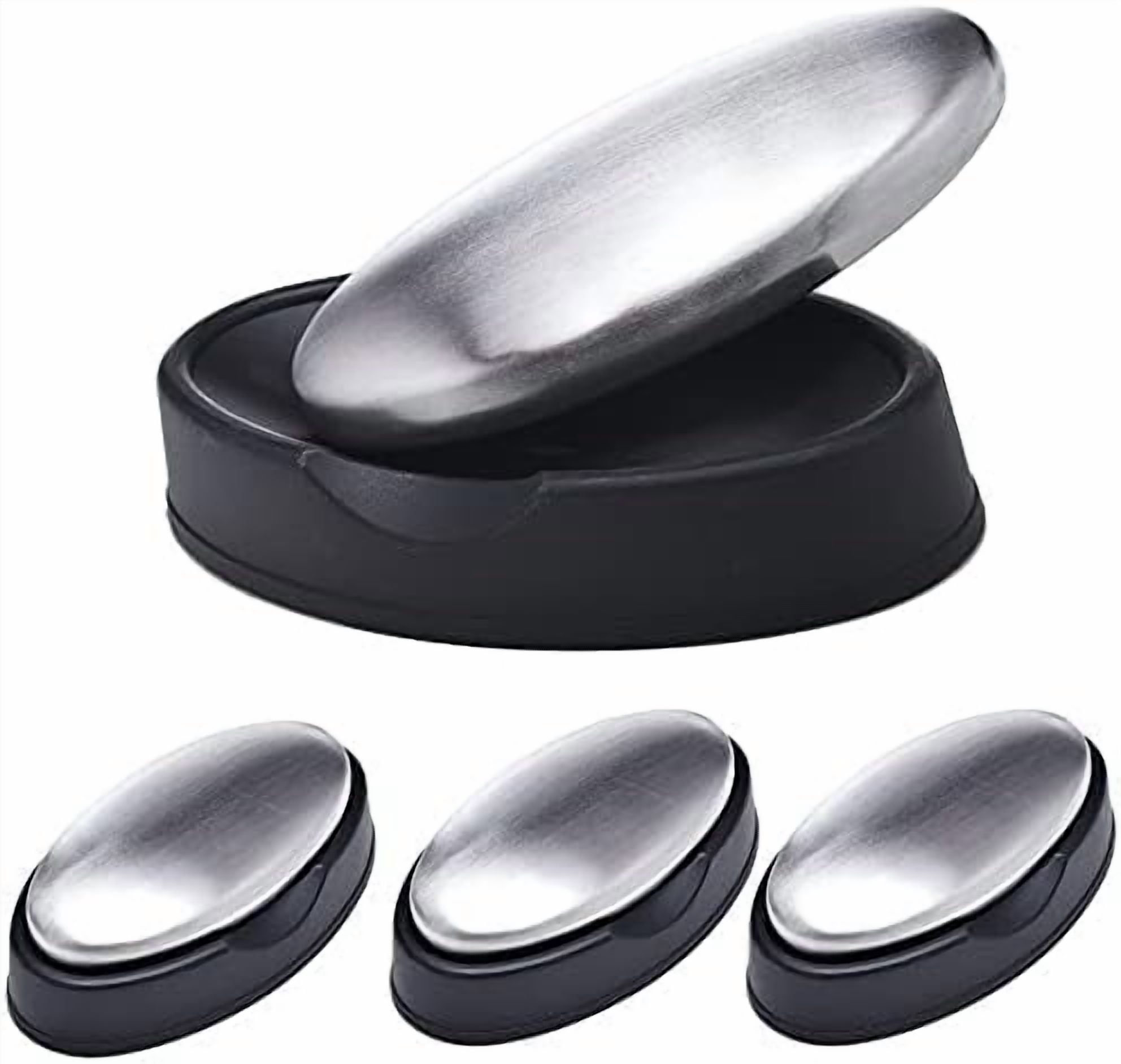 4 Pack Stainless Steel Soap Bar Magic Fish Garlic Onion Odor Remover ...