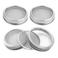 Visland Flower Jar Lid High Durability Rust-proof Metal Floral Insert Canning Grids Mason Jar ...