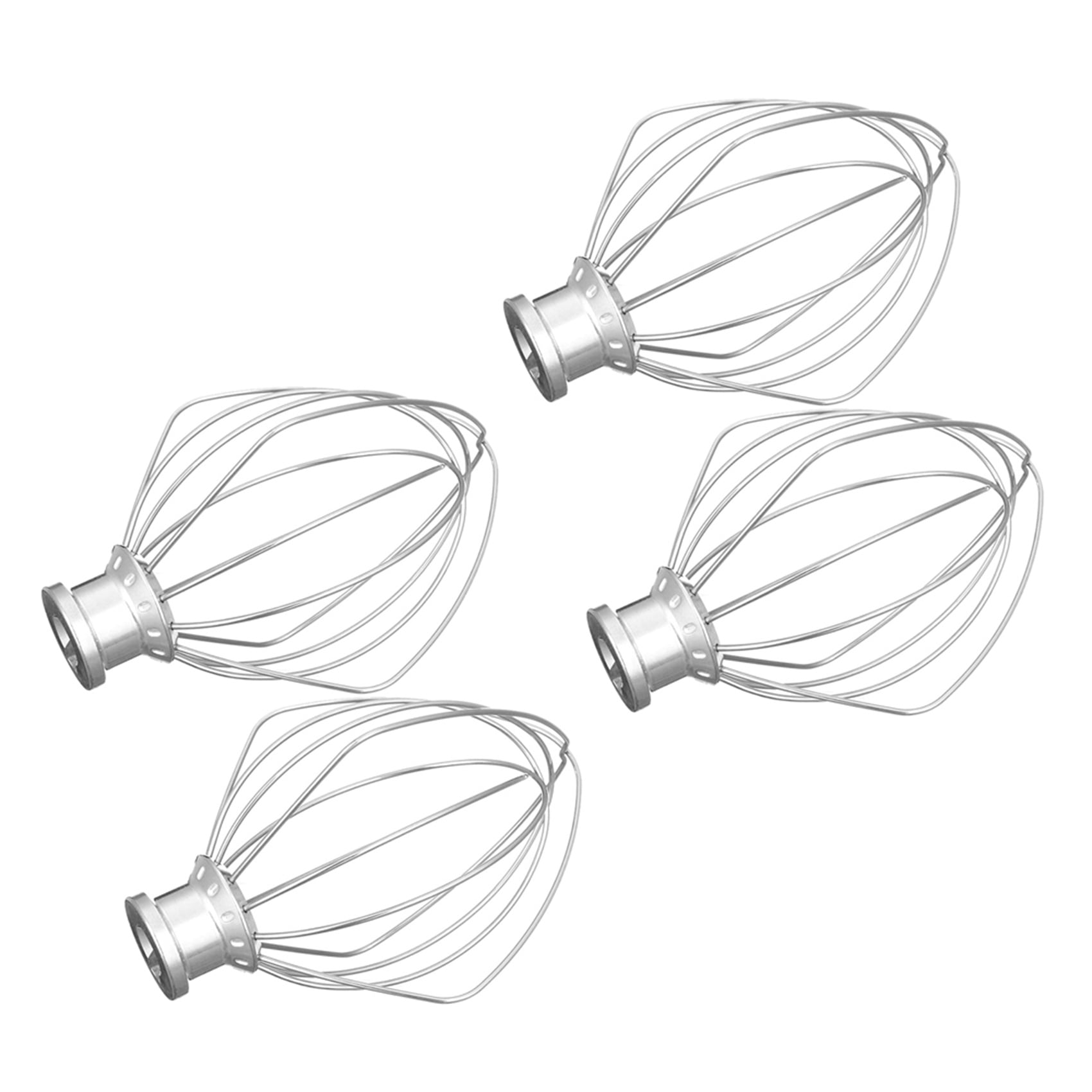 4 Pack Stainless Steel Wire Whip Mixer Attachment for K45WW Flour Cake ...
