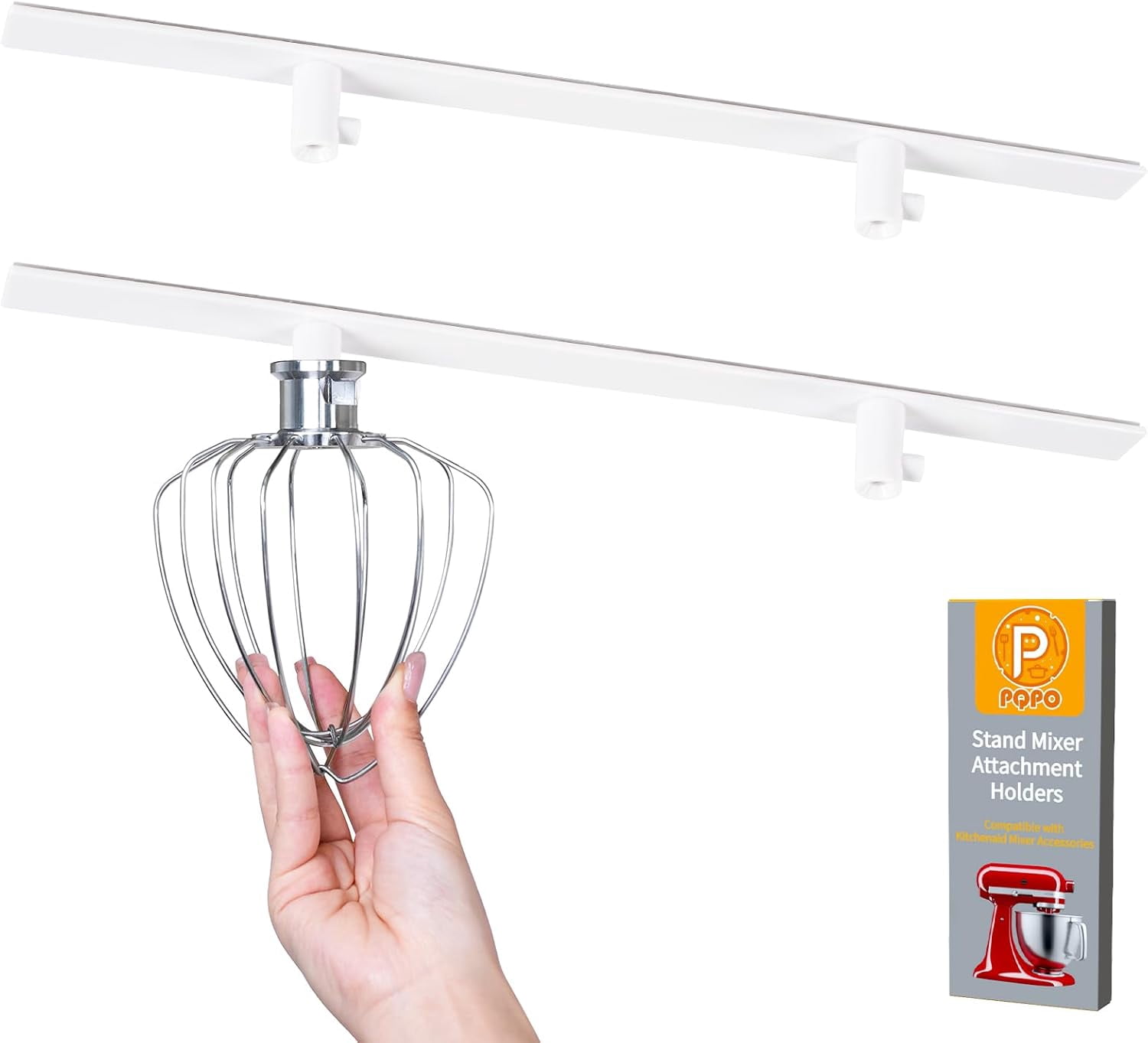 4 Pack Stand Mixer Attachment Holders Compatible with Kitchenaid Mixer ...
