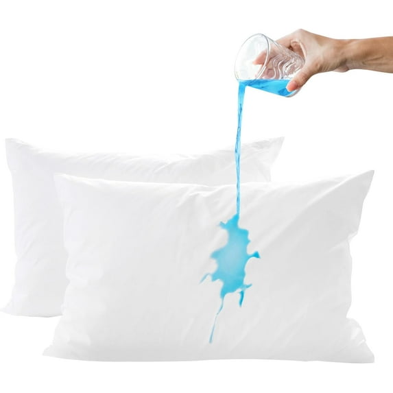 4 Pack Standard Size Pillow Protectors, Waterproof, Noiseless, TPU ...