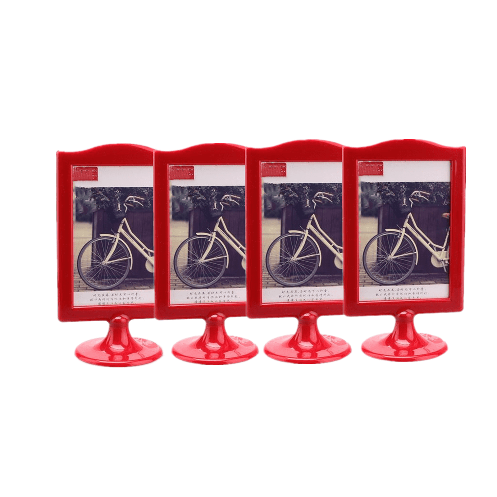 4 Pack Standing Photo Frames,Self Standing Photo,Vertical Mount Sign ...