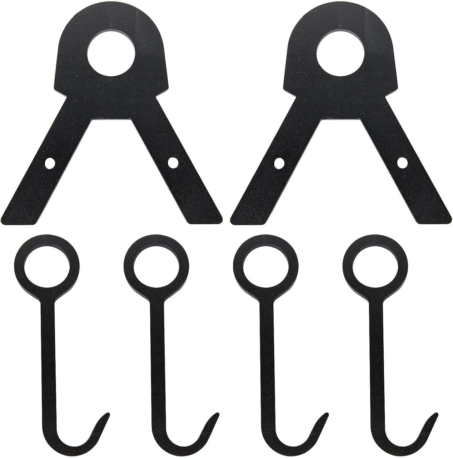 4 Pack Steel Target Hangers and Gong Targets, Black Target Stand Kit N ...