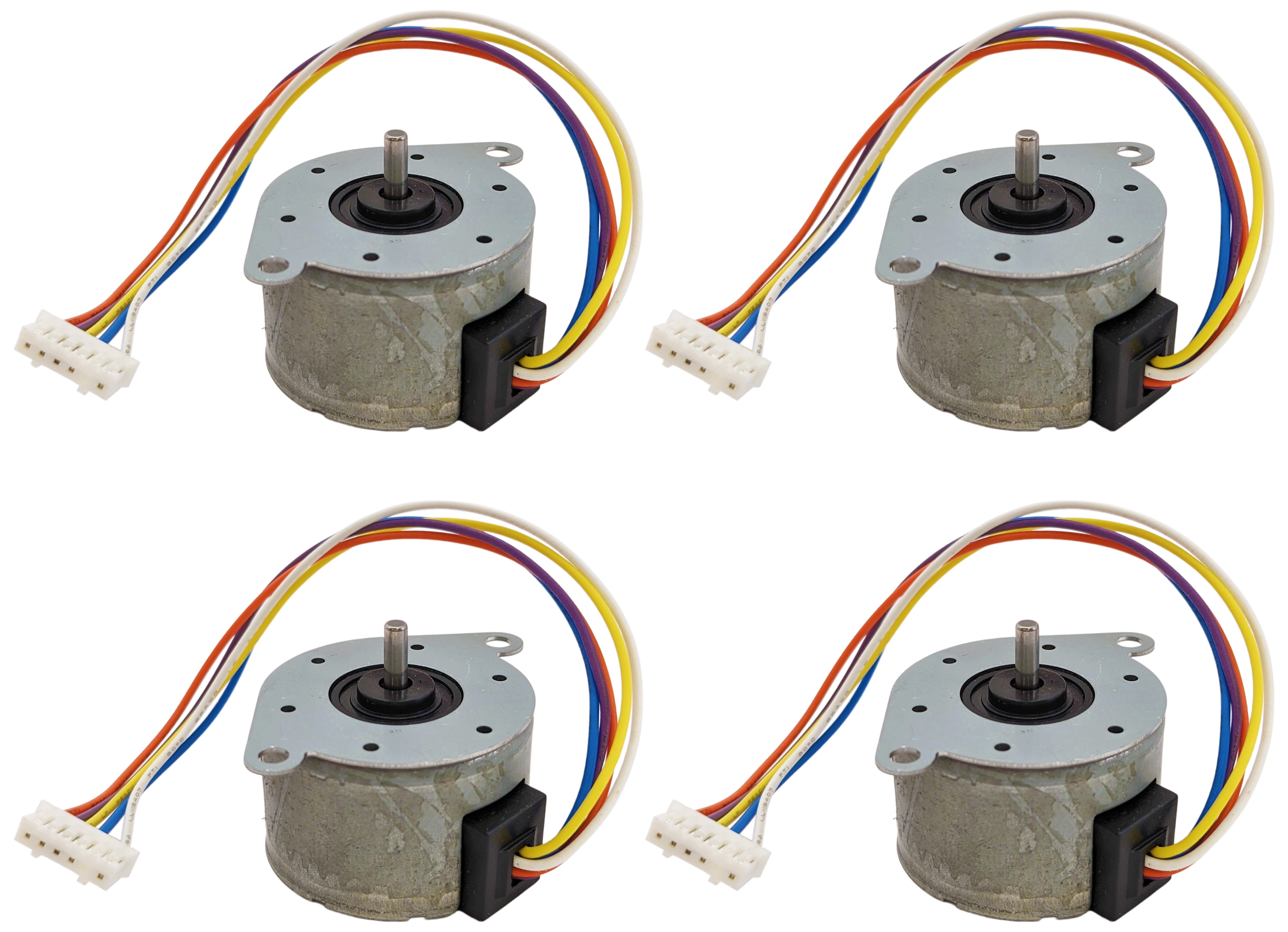 4 Pack Stepper Motor Unipolar, 120Ω Coil, 7.5 Degrees per Step, 5V DC ...