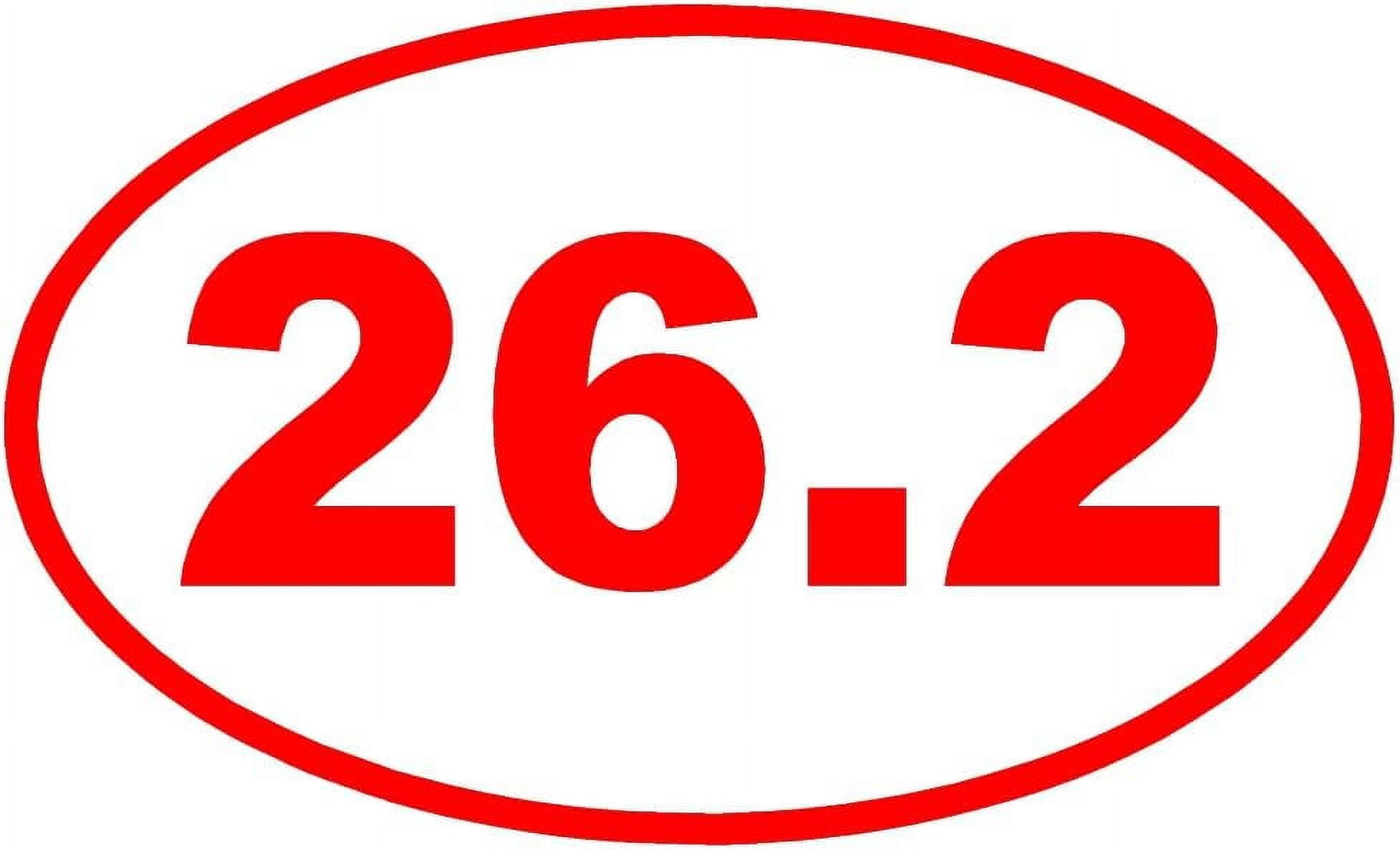 4 Pack - StickerDad® 26.2 Full Marathon Running OL Vinyl Decal - Size ...