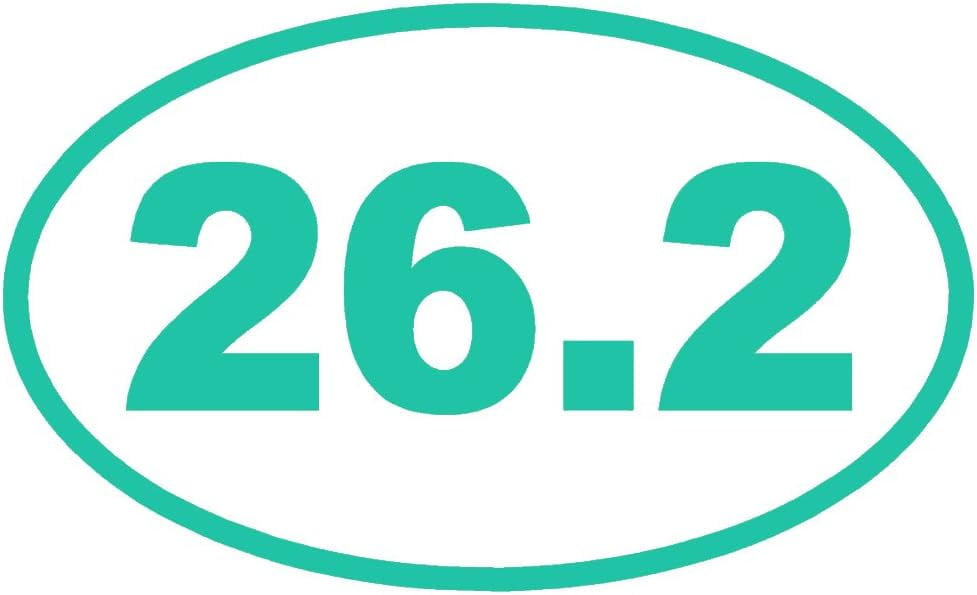 4 Pack - StickerDad® 26.2 Full Marathon Running Oval OL Vinyl Decal by ...