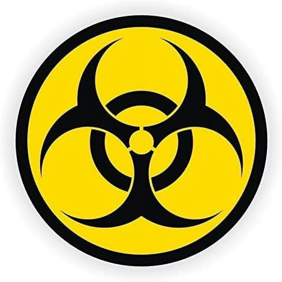 4 Pack - StickerDad® Biohazard Symbol Hard Hat Helmet Sticker Vinyl ...