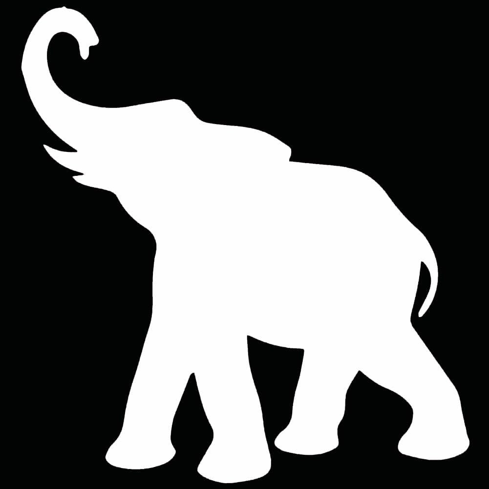 4 Pack - StickerDad® Elephant V1 Vinyl Decal by stickerdad® - Size: 3.5 ...