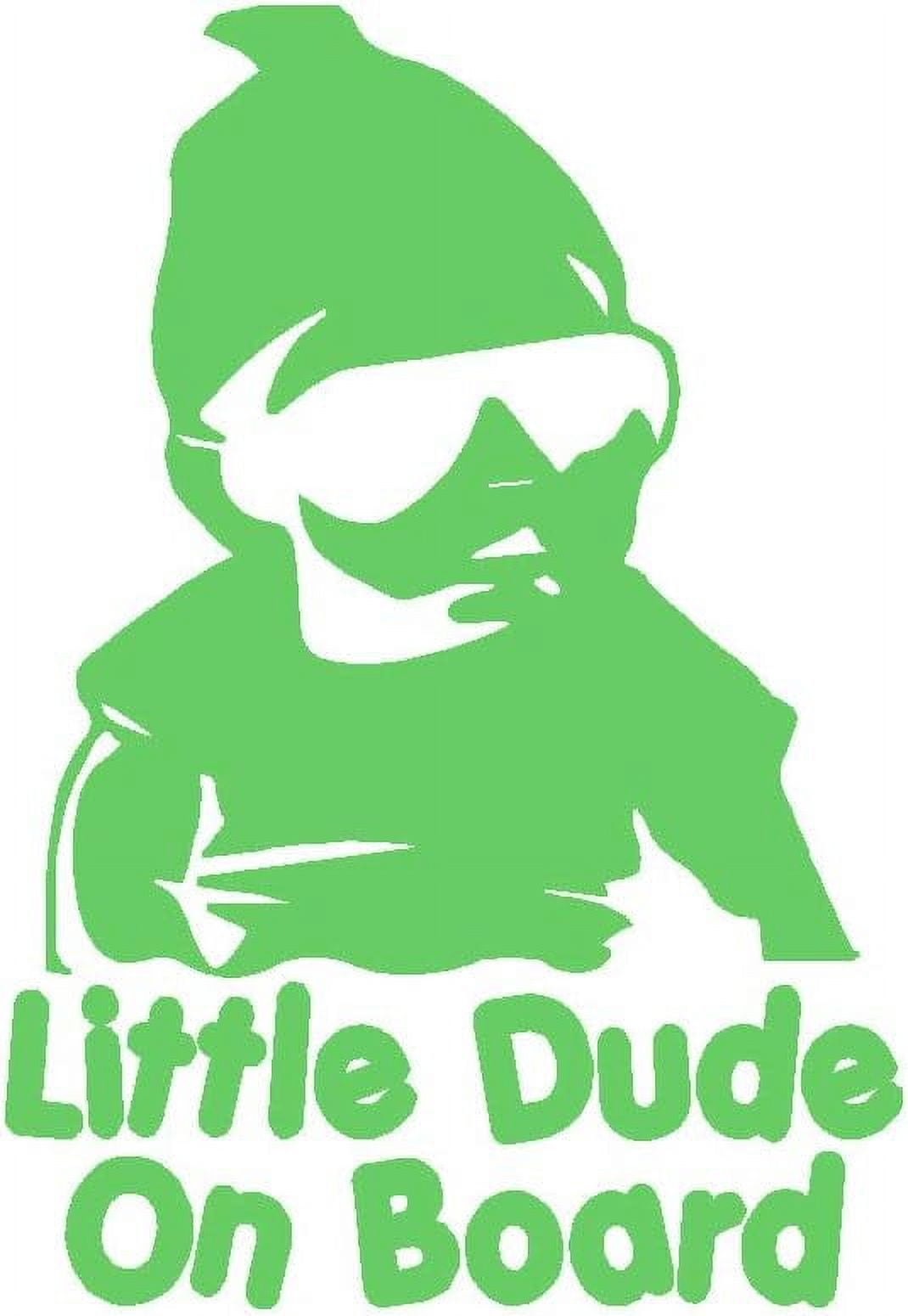 4 Pack - StickerDad® Little Dude ON Board Vinyl Decal - Size: 7", Color ...