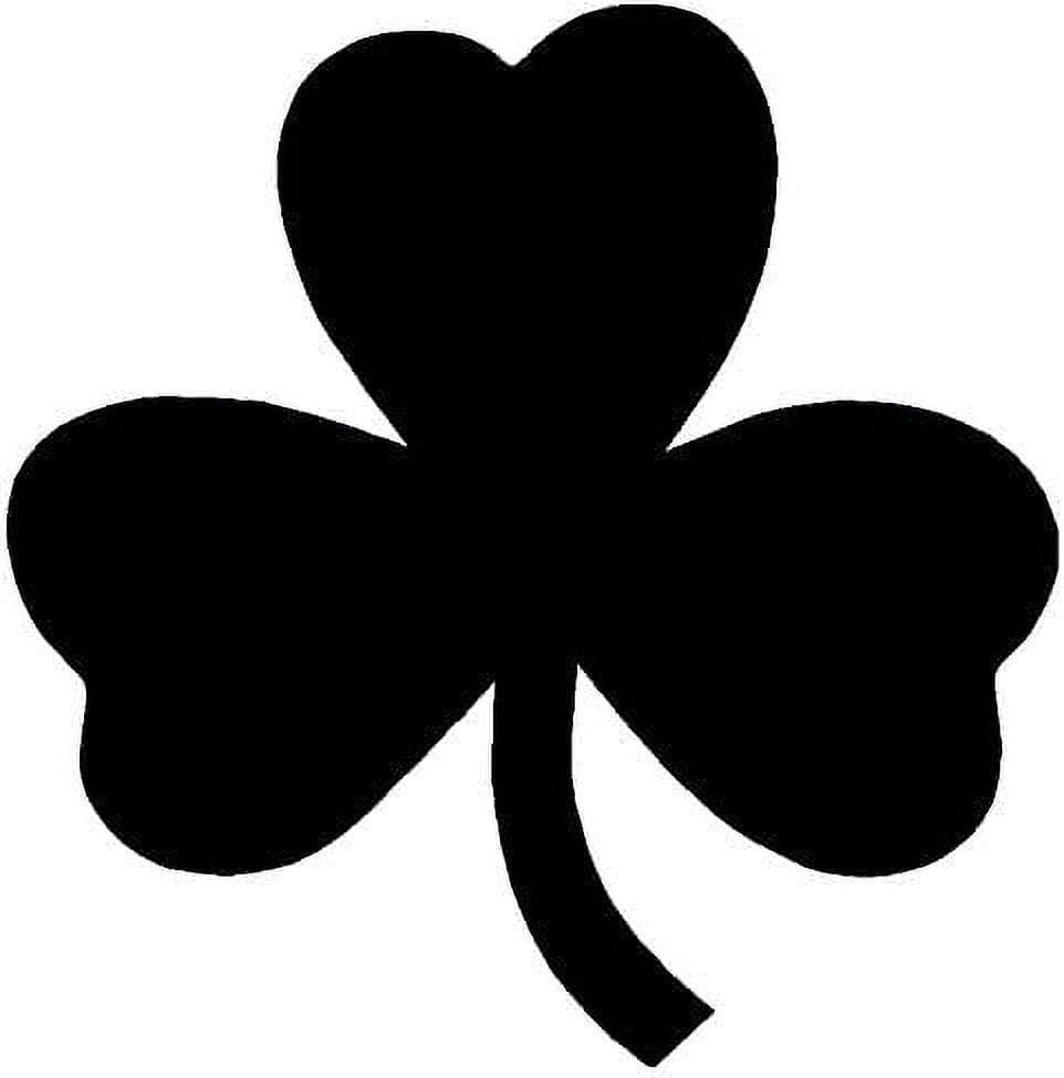 4 Pack - StickerDad® Shamrock 3 Leaf Clover Irish Vinyl Decal - Size: 3 ...
