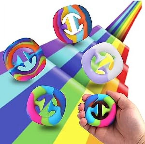 4 Pack Stress Relief Snapper Fidget Toy,Hand Grip Squeeze Grab Snap ...