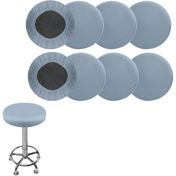 4 Pack Stretch Round Bar Stool Seat Covers, Elastic Washable Dustproof ...