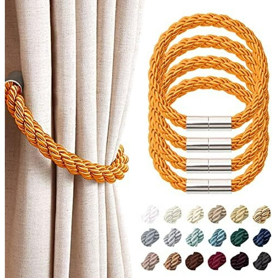4 Pack Strong Magnetic Curtain Tiebacks Modern Simple Style Drape Tie ...