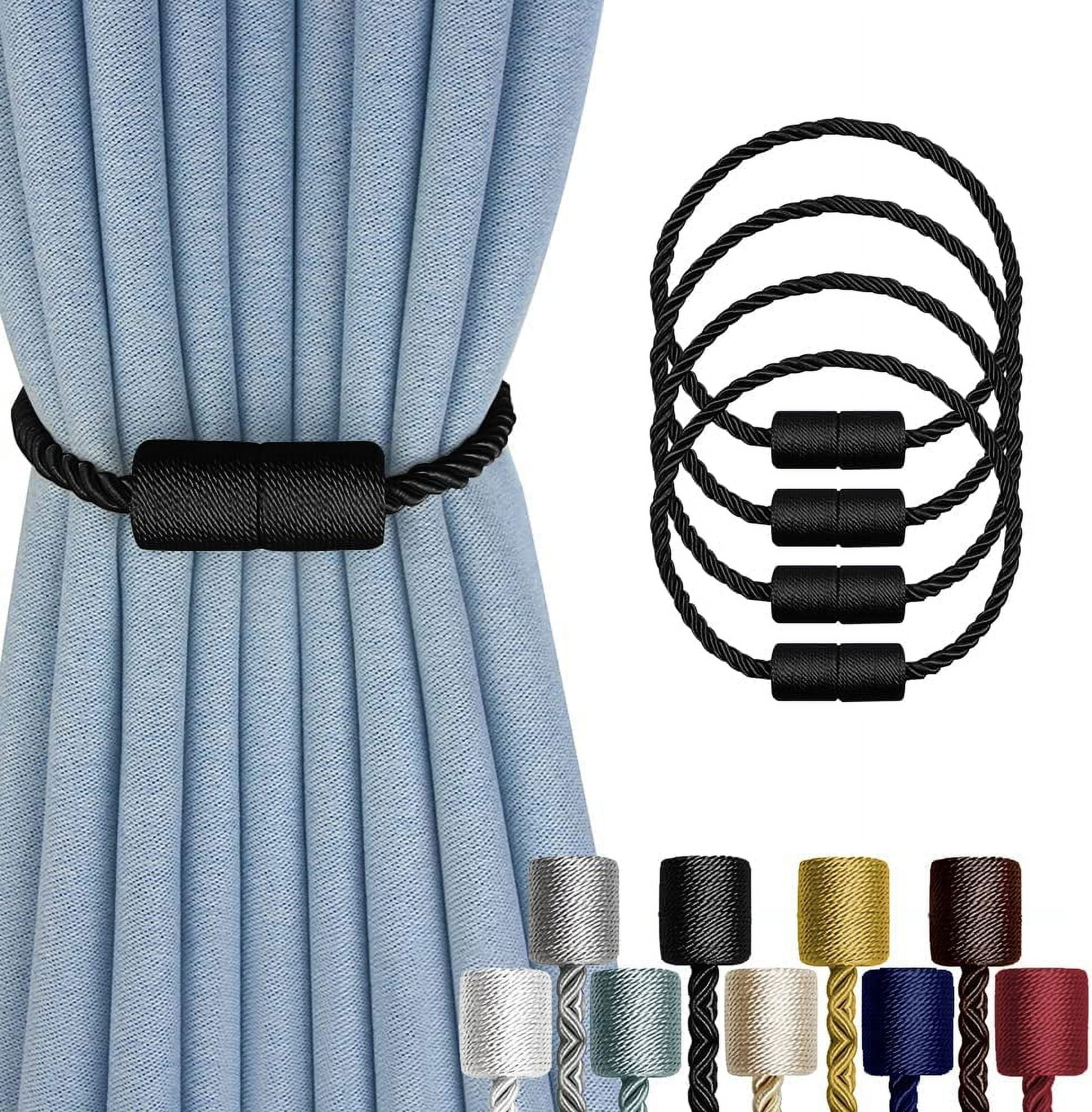 4 Pack Strong Magnetic Curtain Tiebacks Outdoor Decorative Tie Backs ...