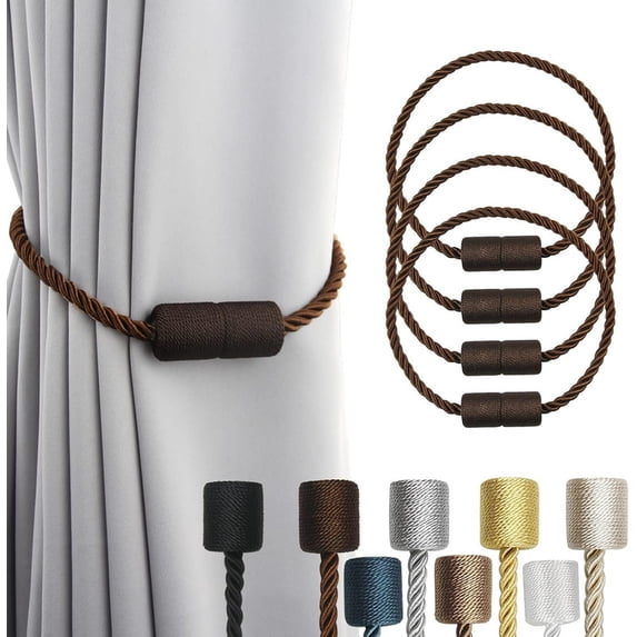 4 Pack Strong Magnetic Curtain Tiebacks Outdoor Elegant Decorative Tie ...