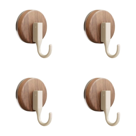 4 Pack Suction Cup Hooks No Drilling Suction Cup Wreath Hanger Hook for ...