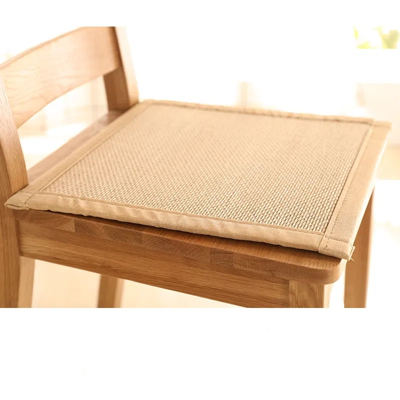 "4-Pack Summer Cooling Chair Pads - Woven Bamboo Seat Cushions for ...
