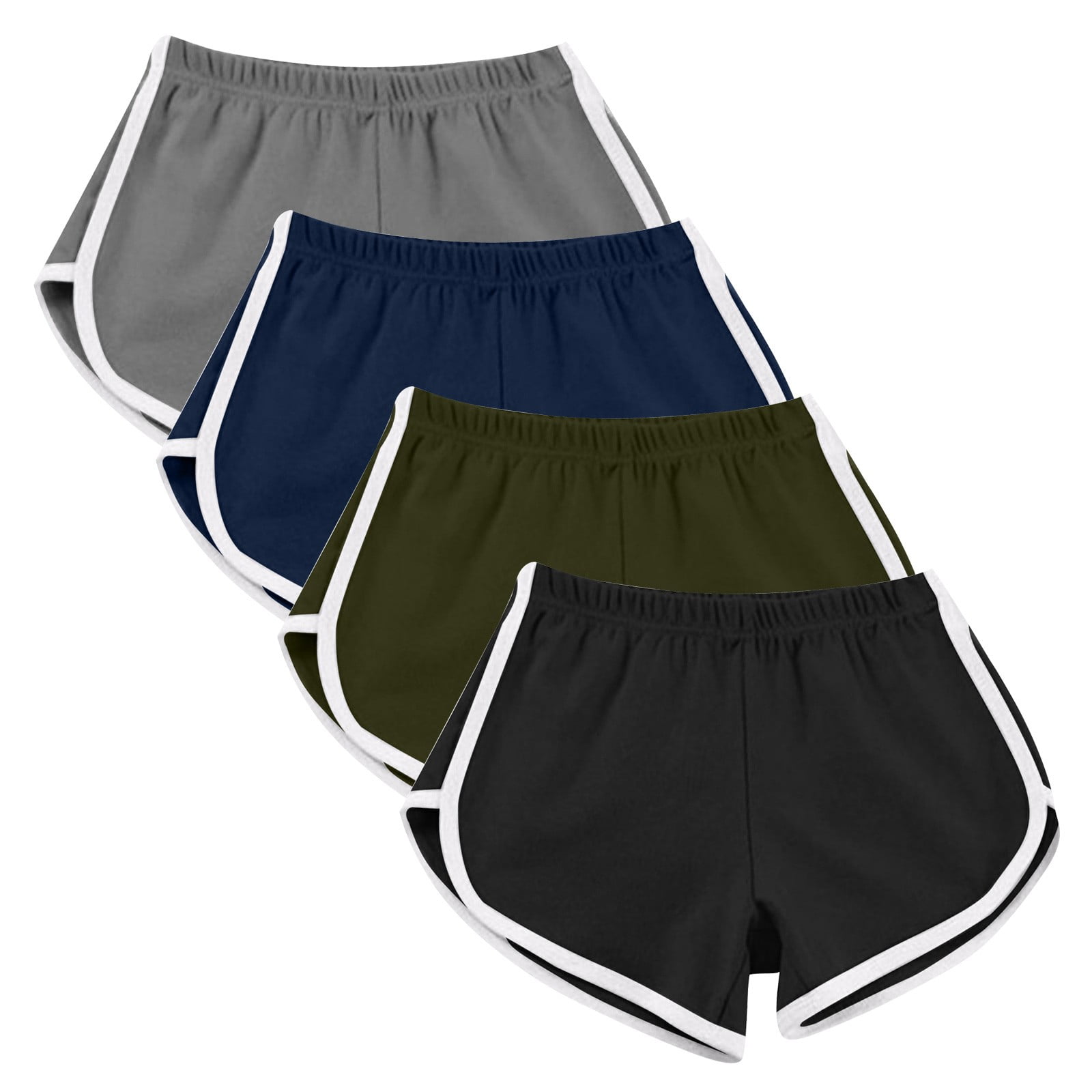 4 Pack Summer Shorts for Women Athletic Running Shorts Multipack Womens ...