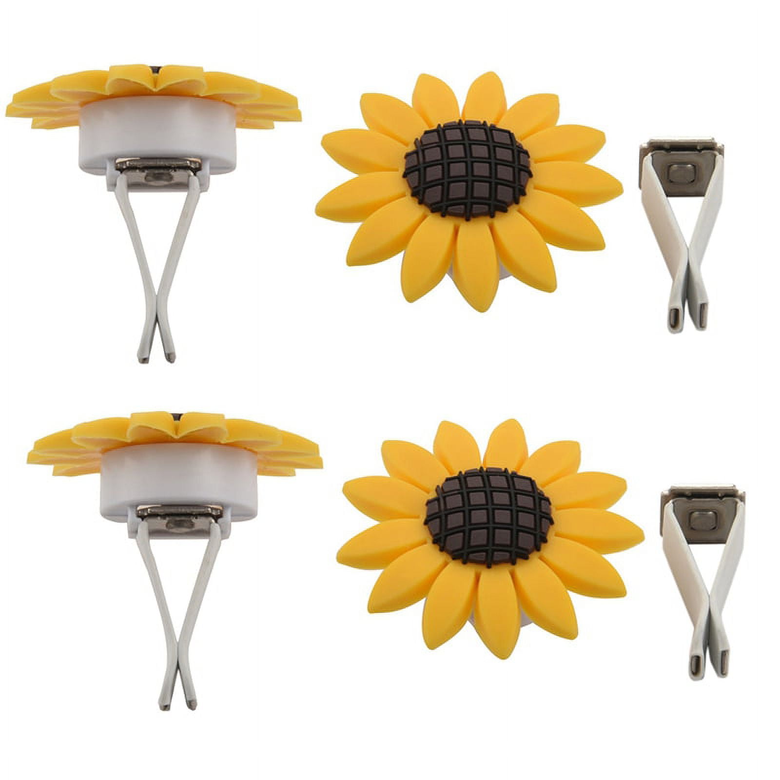 4 Pack Sunflower Car Cute Car Air Freshener Sunflower Clips Sunflowers ...