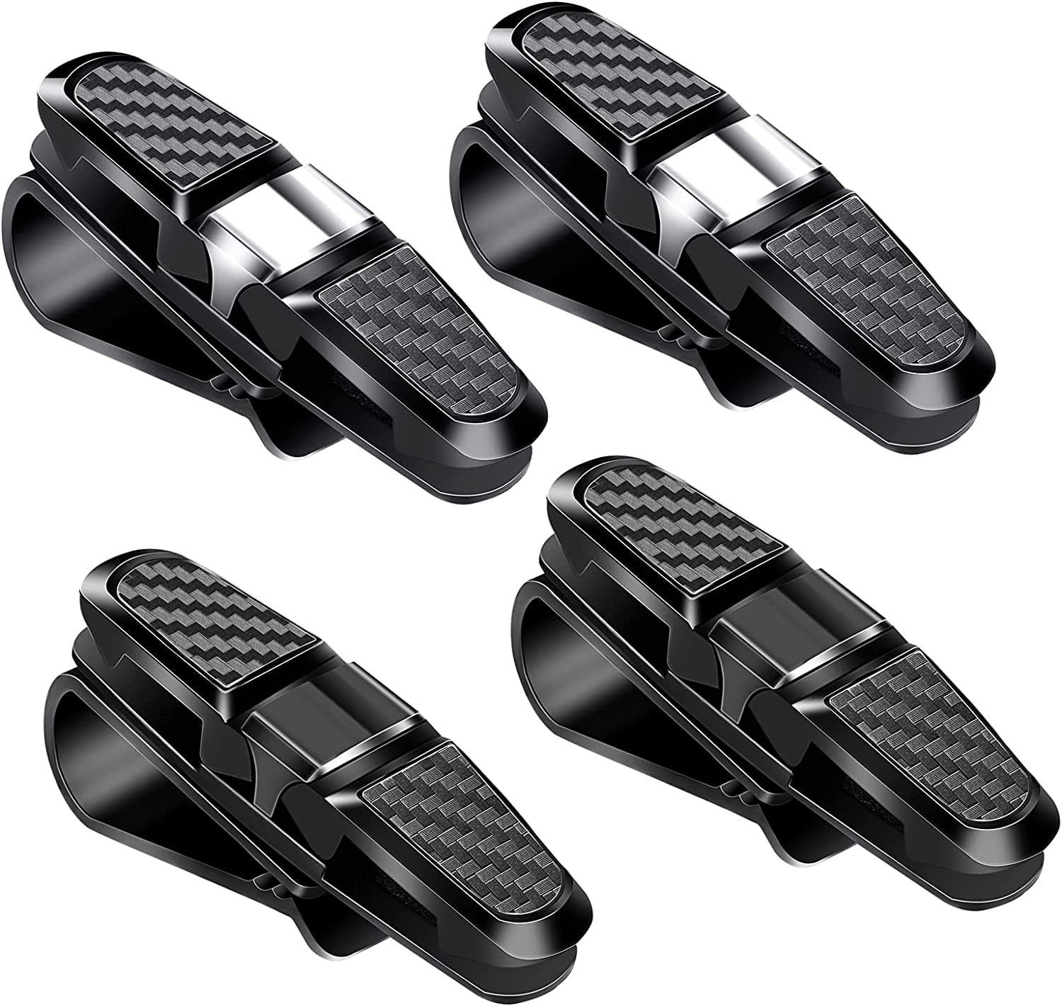 4 Pack Sunglasses Holder Clip Hanger Glasses Holders for Car Sun Visor ...