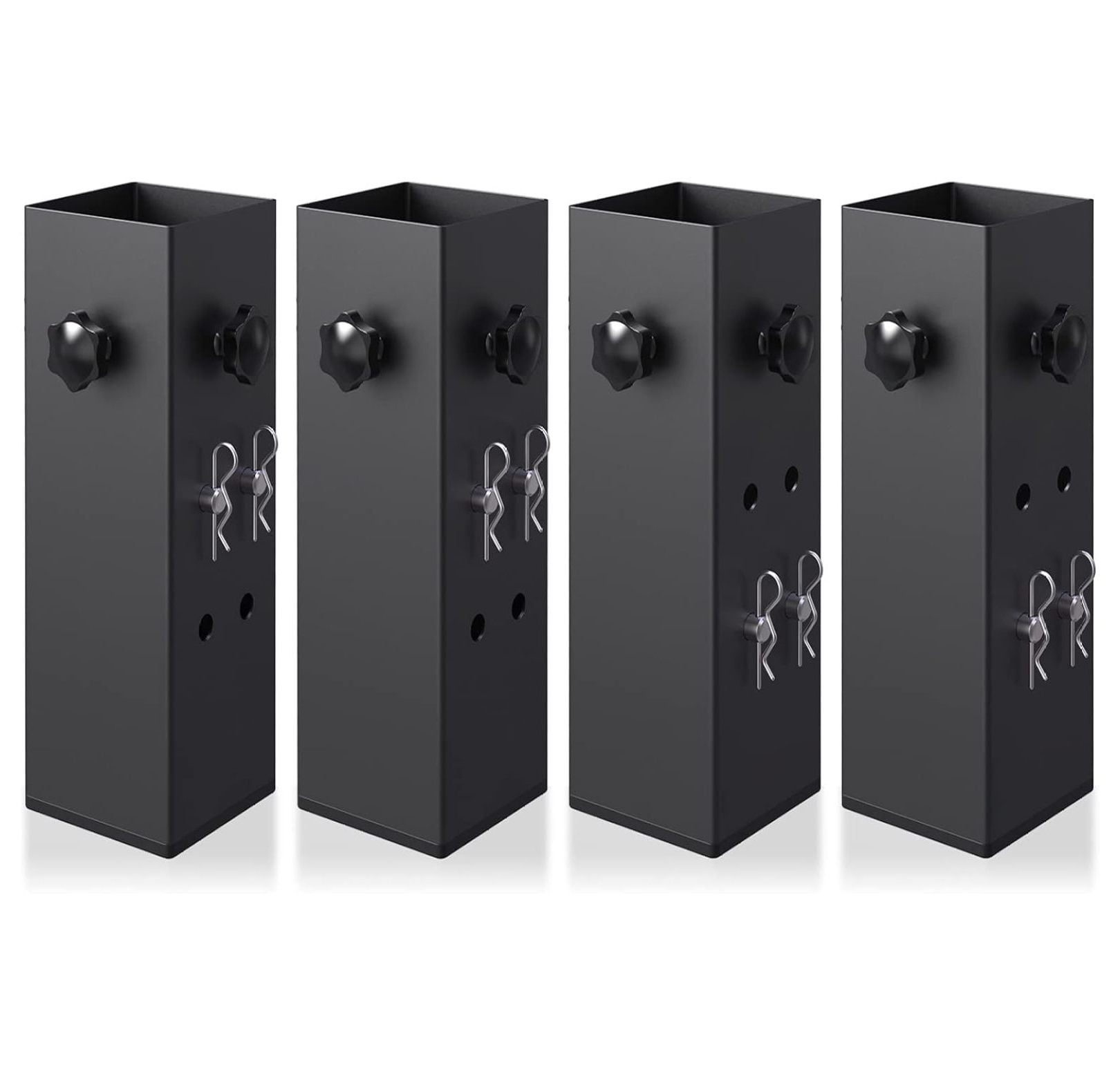 4 Pack Super Heavy Carbon Steel Bed Risers fit College Dorm Square ...