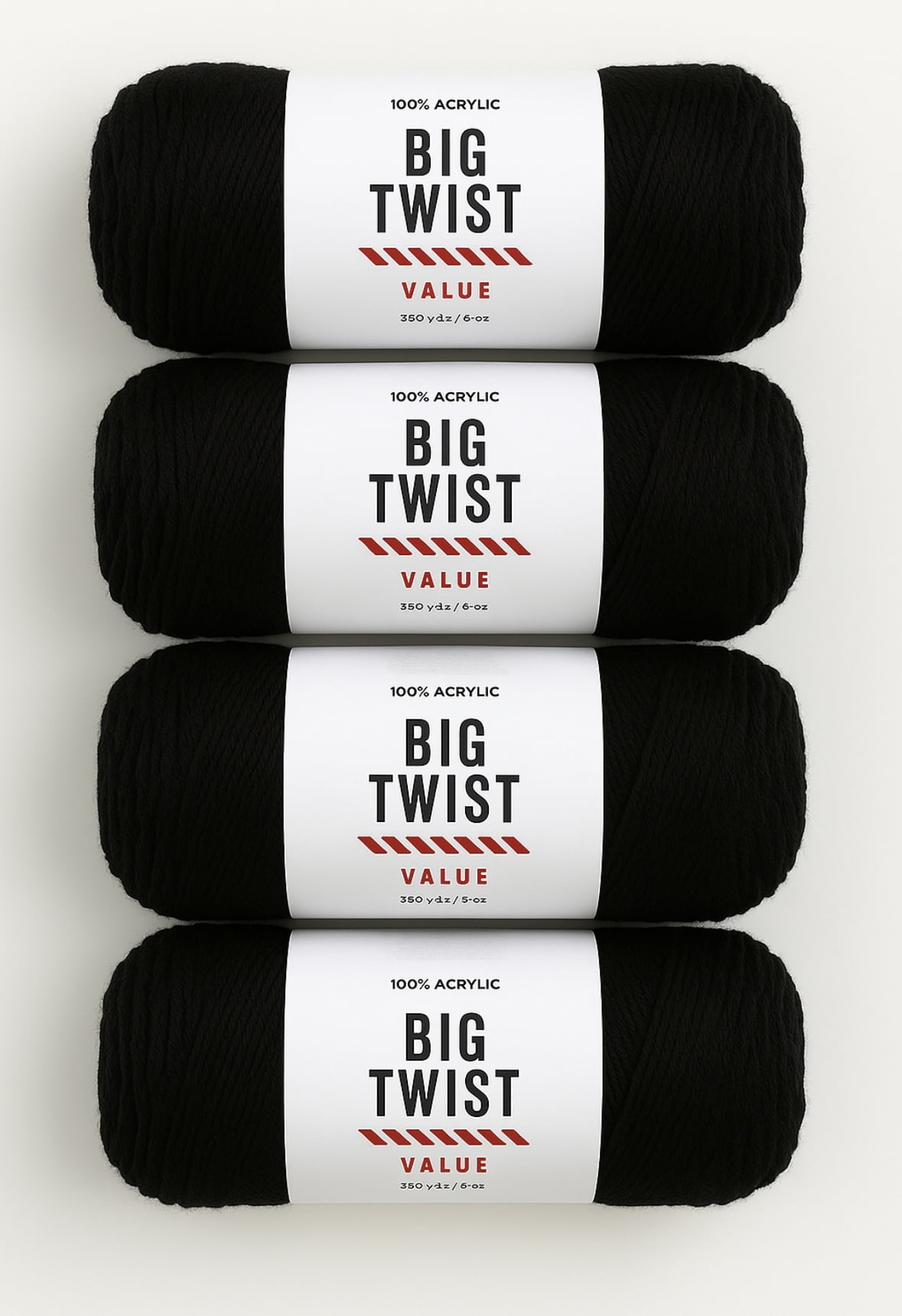 4 Pack Super Saver Bundle Big Twist in Black - Walmart.com