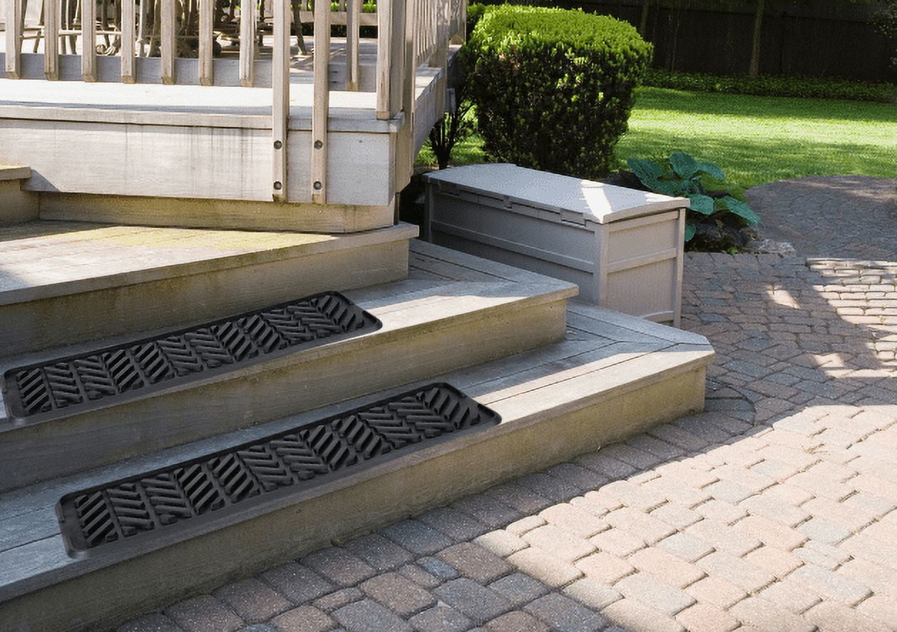 4 Pack Sure-Step Rubber Stair Tread, 9" x 30", by Westerly - Walmart ...