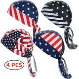 4 Pack Sweat Wicking Doo Rag Cooling Dew Rag Helmet Liner Hat Large ...