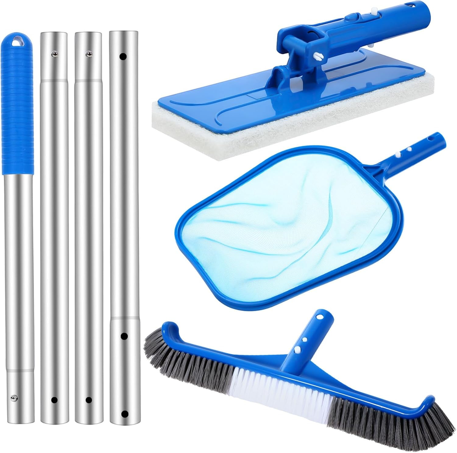 4 Pack Swimming Pool Cleaning Kit Including Pool Cleaning Brush ...