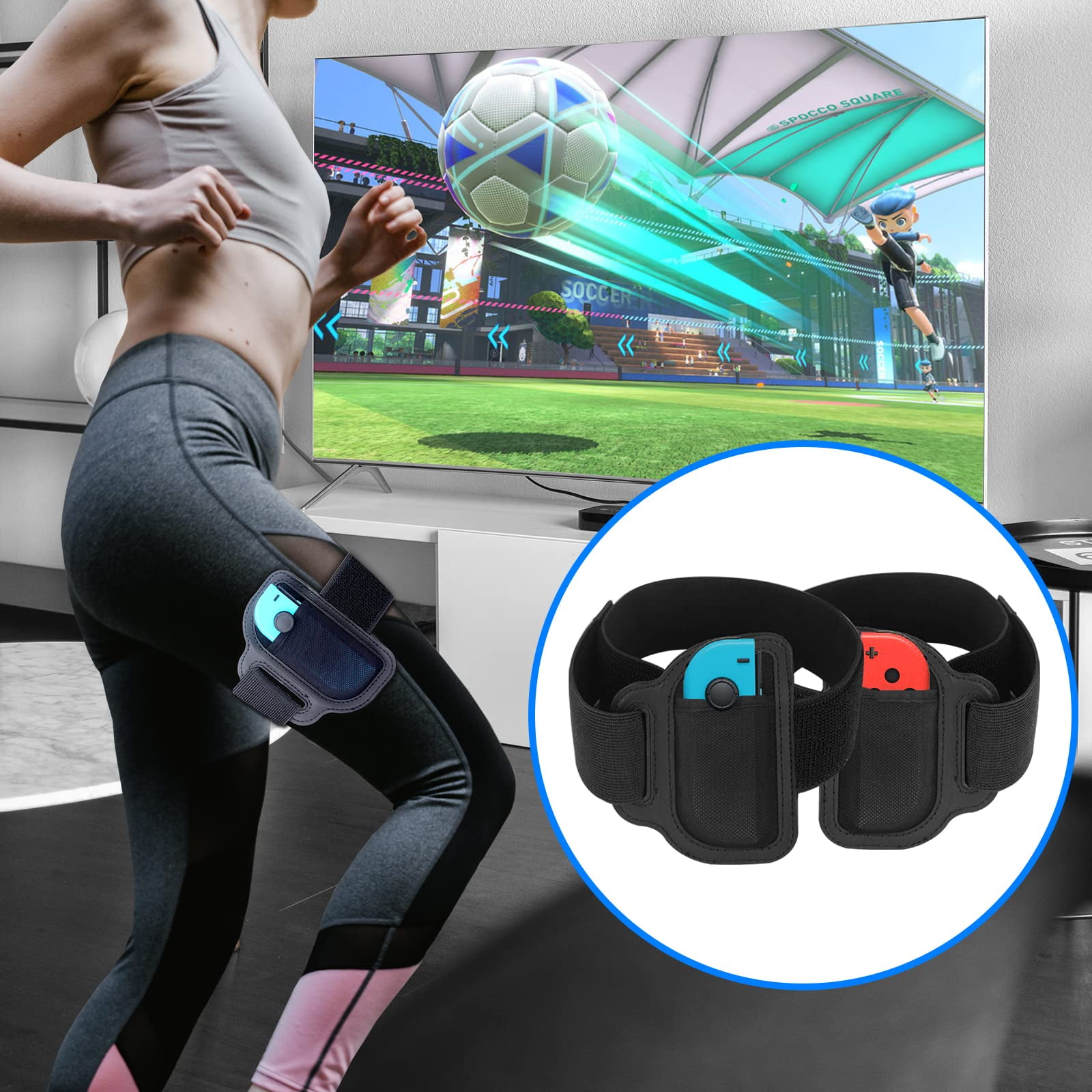 [4 Pack] Switch Leg Strap for Switch Sports, Switch Soccer Leg Straps ...