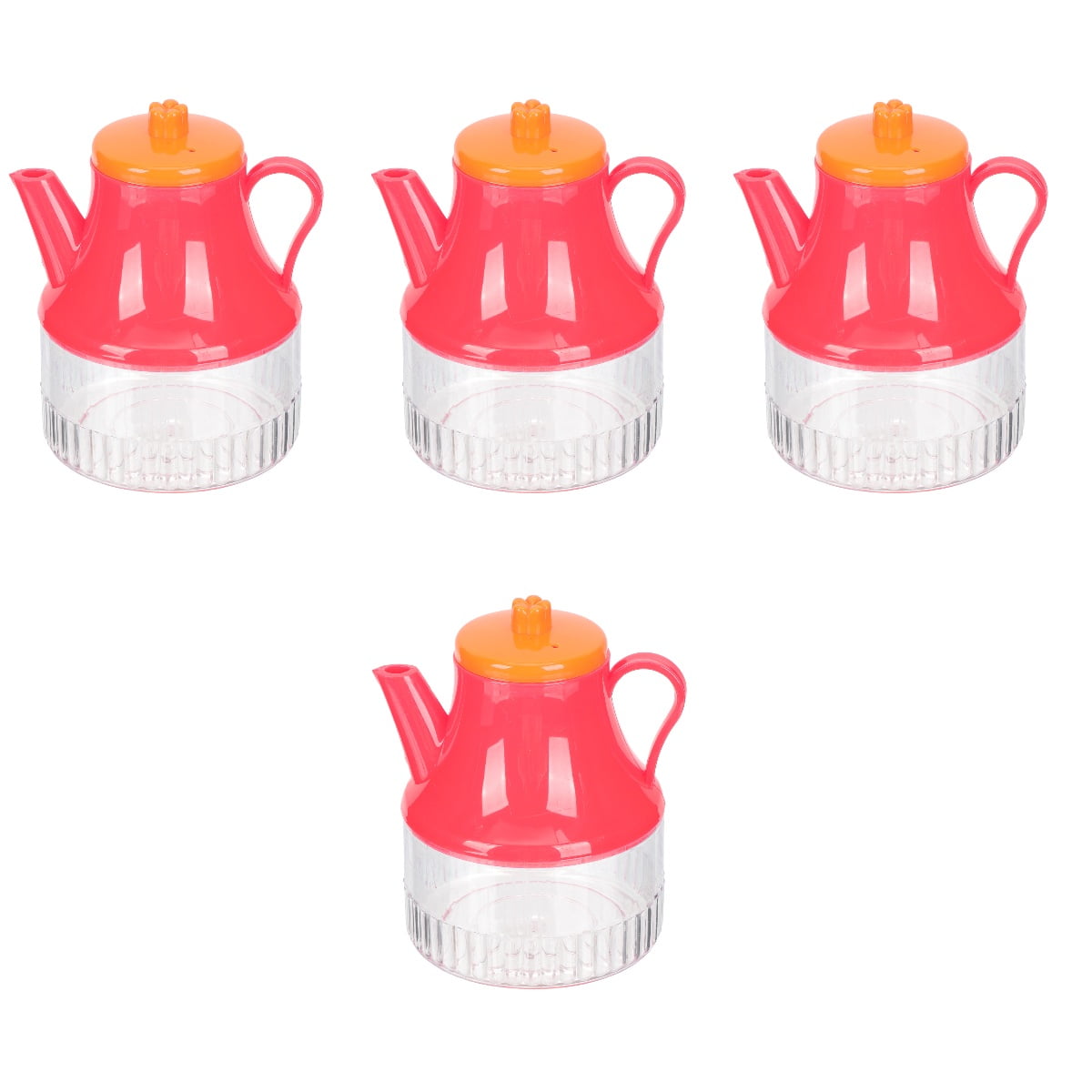 4 Pack Syrup Condiment Containers Oil Catch Can Pitcher Plastic ...