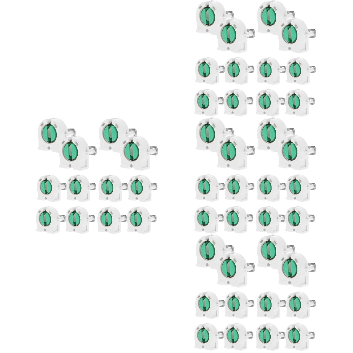 4-Pack White Mini Tombstone Lamp Holders Fixture Grille Light Socket ...