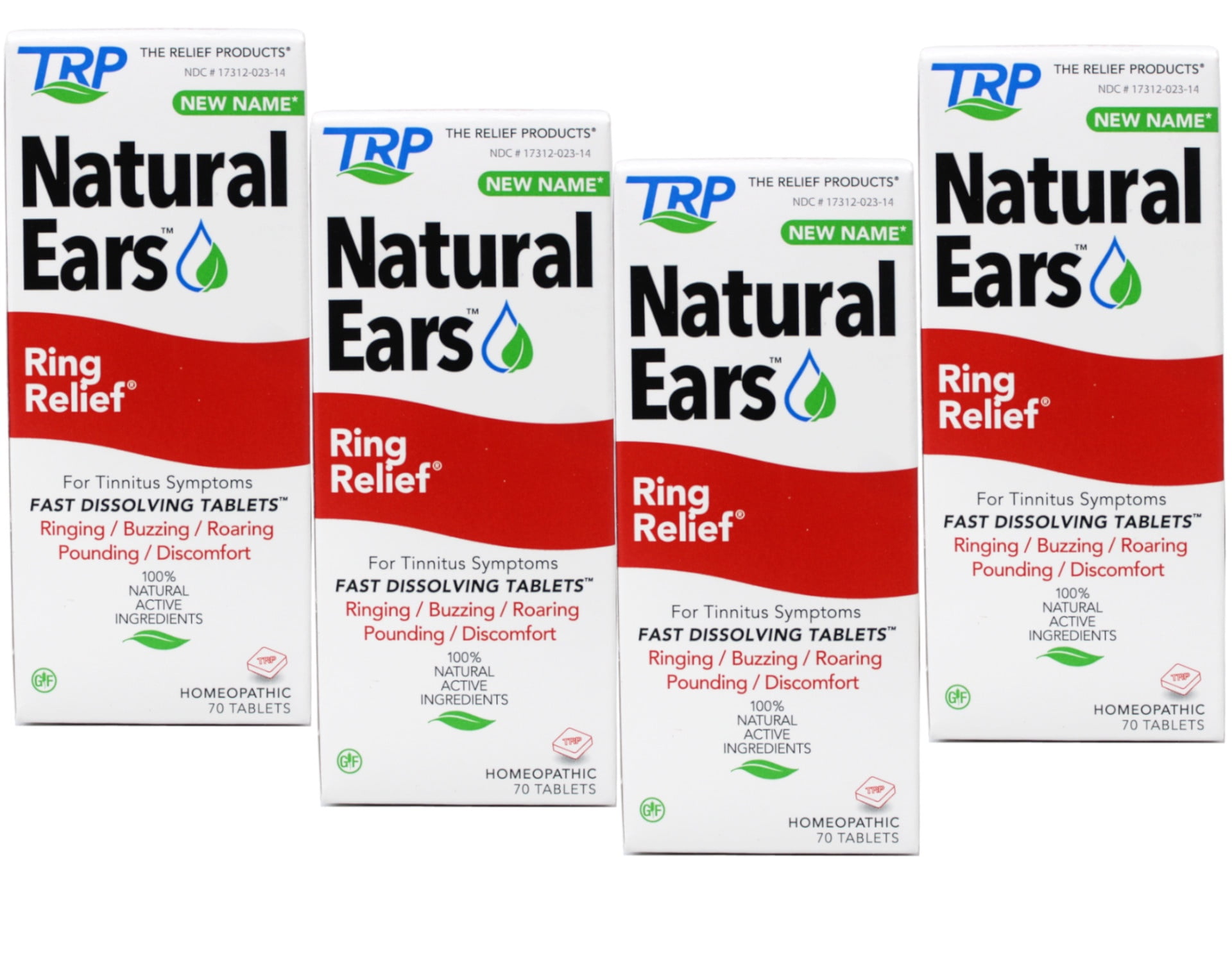 4 Pack - TRP Natural Ears Ring Relief for Tinnitus Symptoms, Fast ...