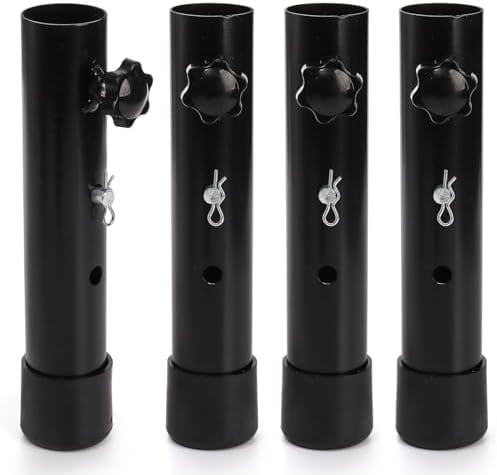 4 Pack Table Leg Extenders, Adjustable Folding Table Leg Risers, 2 ...