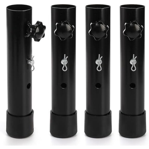 4 Pack Table Leg Extenders, Adjustable Folding Table Leg Risers, 2 ...
