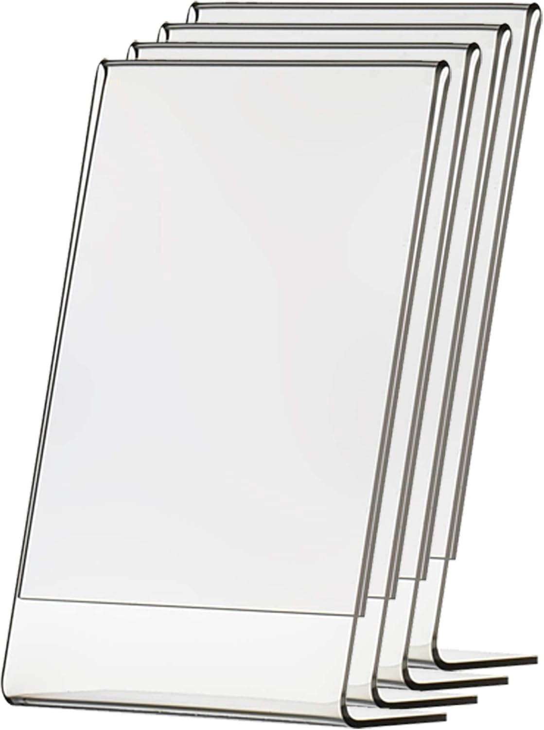 4 Pack Table Tent 8.5 x 14 Inch Sign Holder L Shape Counter Side ...