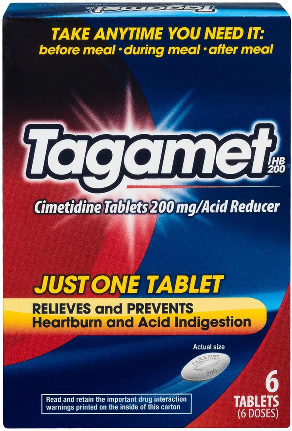 4 Pack - Tagamet Acid Reducer Relieves and Prevents Heartburn and Acid ...