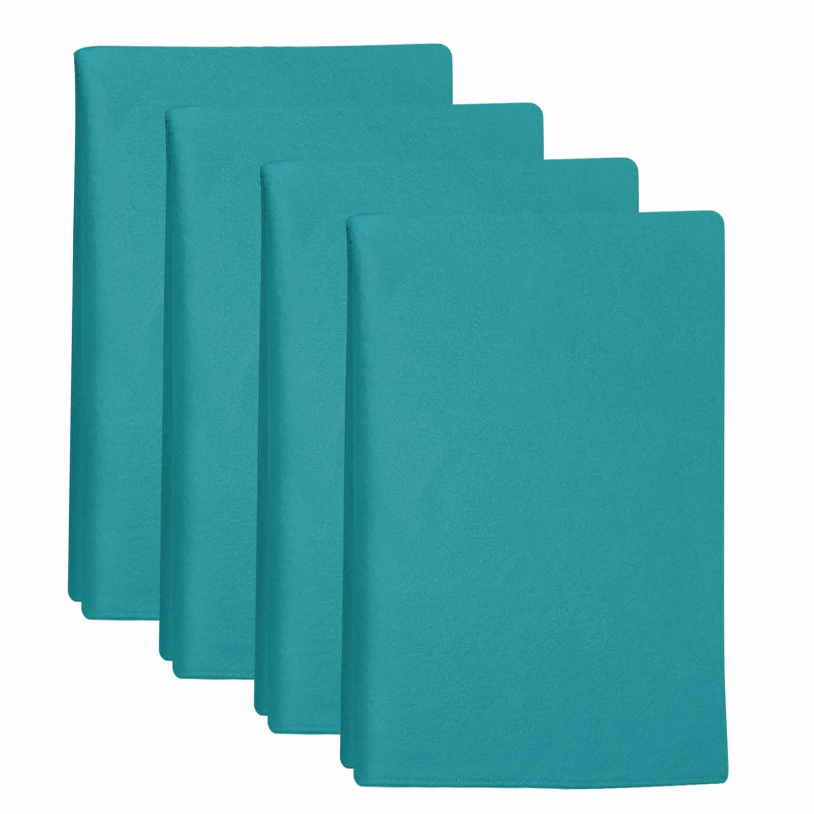 4 Pack Teal Kitchen Towels Solid Color Decorative Dish Towel Sets ...