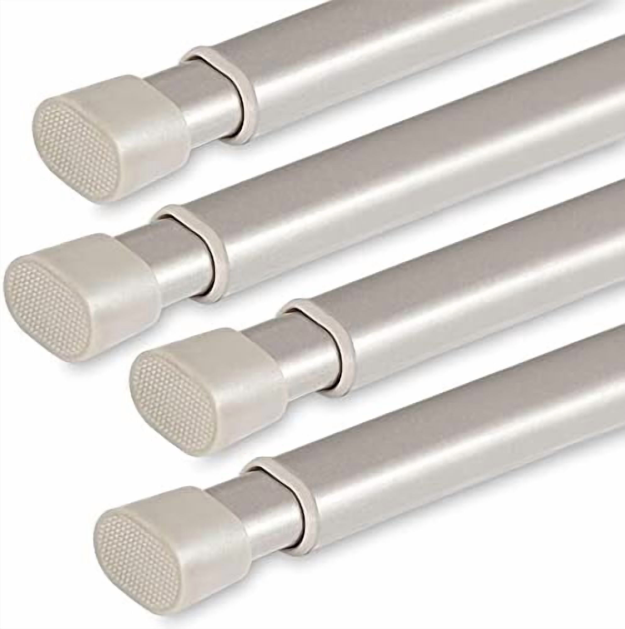 4 Pack Tension Rod Oval Spring Tension Curtain Rod Adjustable 36 to 60 ...