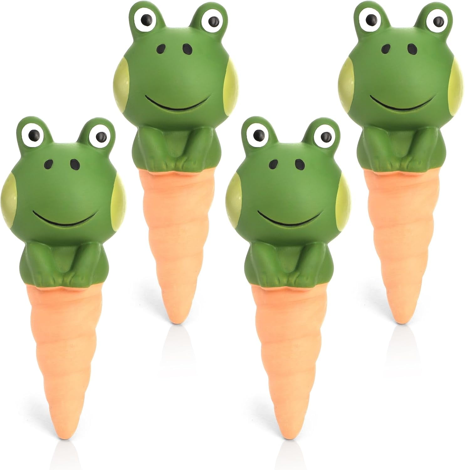 4 Pack Terracotta Self Watering Spikes, Frog Shaped Plant Watering ...