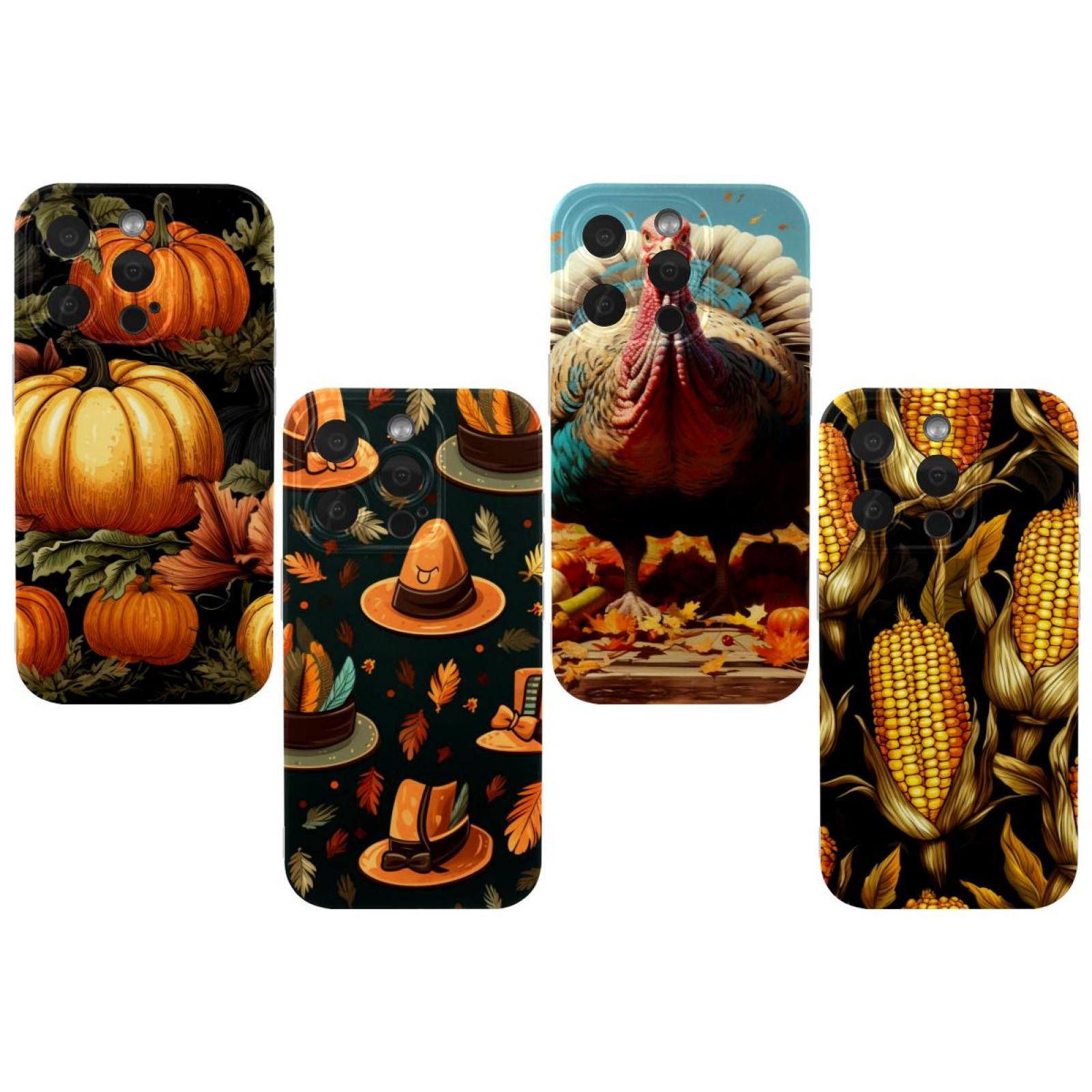 4 Pack Thanksgiving Corn Shockproof Phone Case TPU Soft Shell Camera ...
