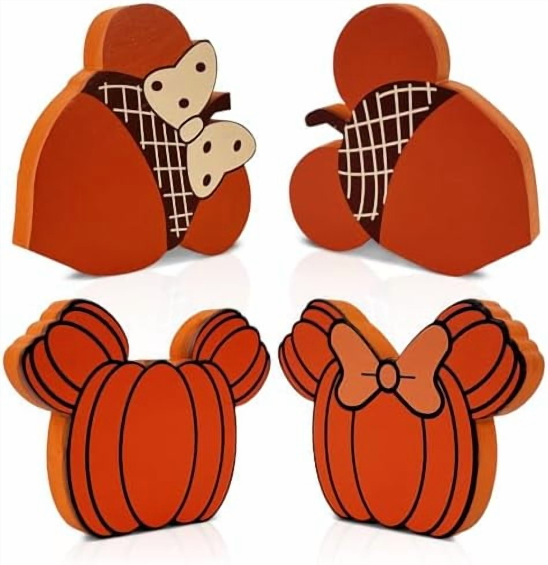 4 Pack Thanksgiving Decorations for Office Work Desk, Fall Mouse ...