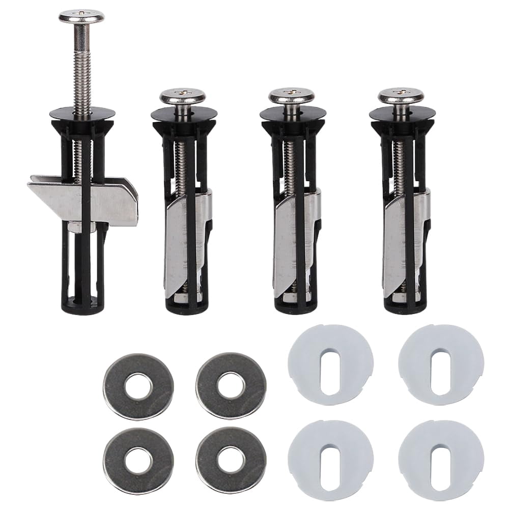4-Pack Toilet Seat Fittings ，Stainless Steel Screws & Fixings for Top ...