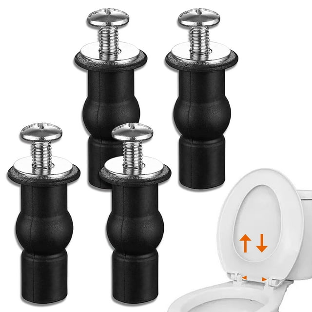 4 Pack Toilet Seat Screws, Universal family Toilet Lid Seat Hinges ...