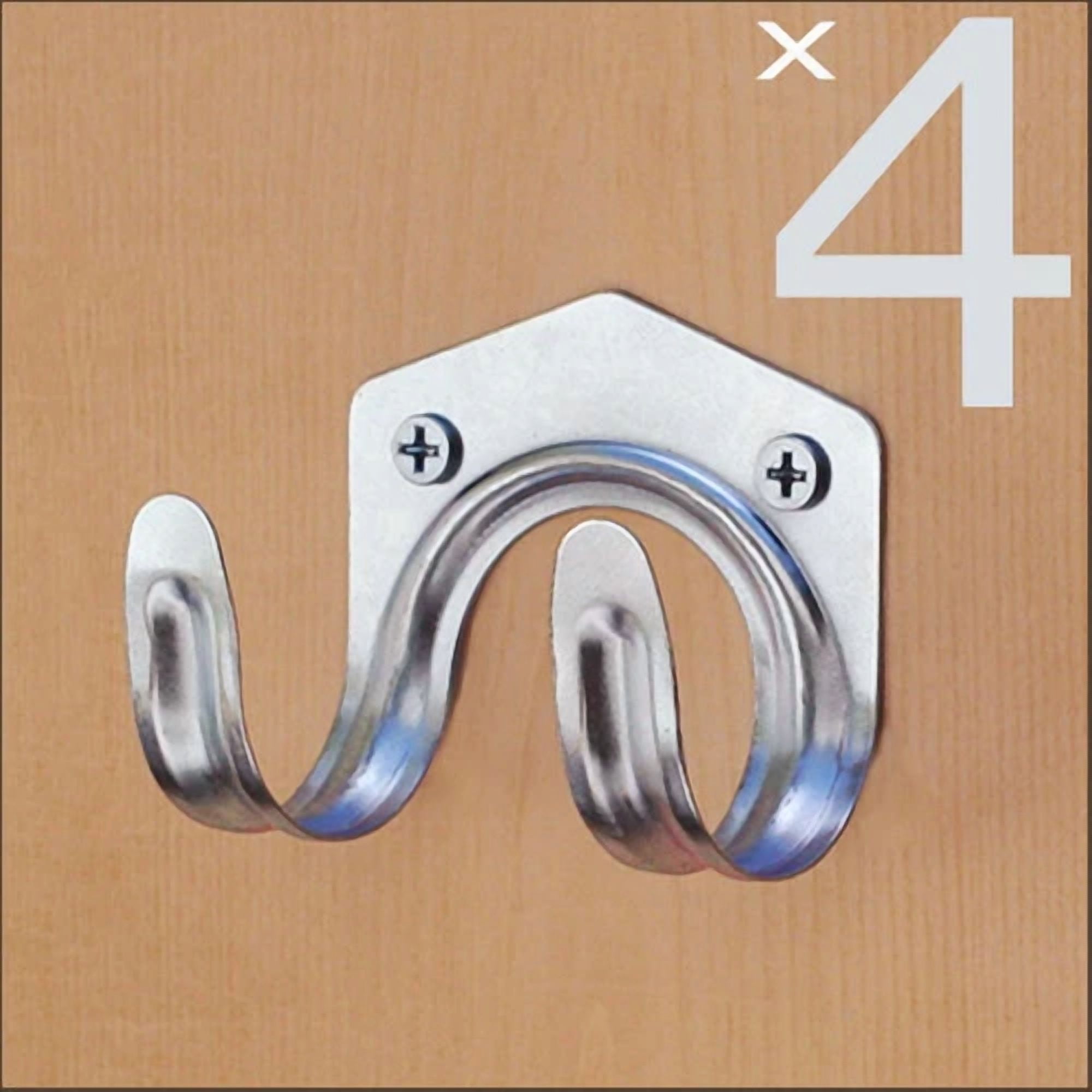 4 Pack Tool Hooks Metal Garage Storage Utility Hooks Hanger Holder Wall ...